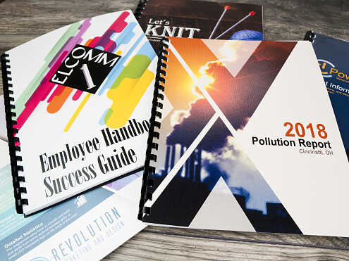 Comb Bound Book Printing, GBC Booklet Binding
