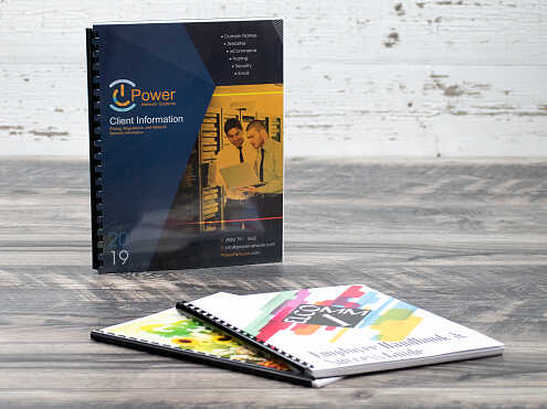 Comb Bound Book Printing | Semi-Permanent, Plastic Binding